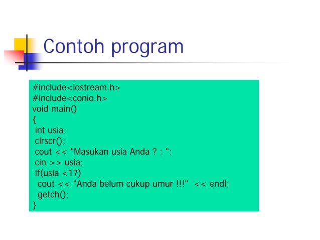 Pernyataan if-else dalam C++ | PDF