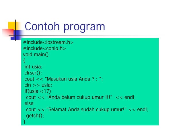 Pernyataan if-else dalam C++ | PDF