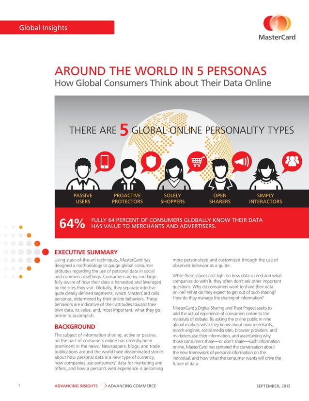 5 personas-white-paper by Mastercard | PDF