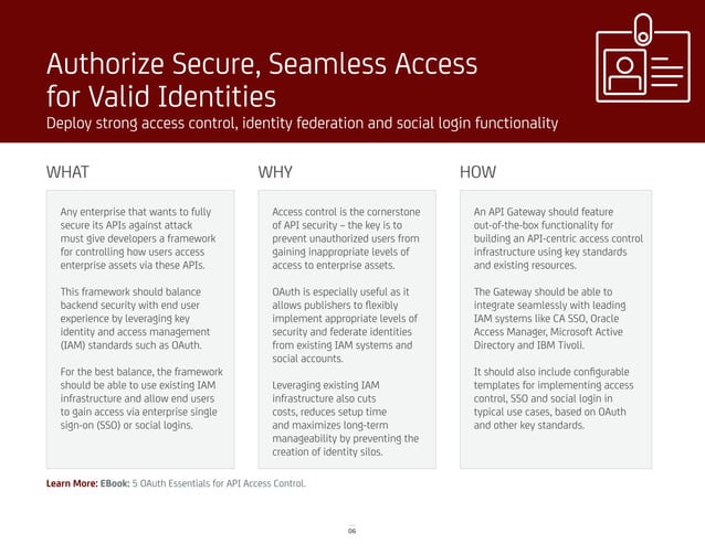 5 pillars of API Management | PDF