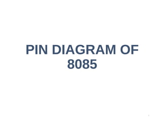 Pin diagram of 8085 | PPT