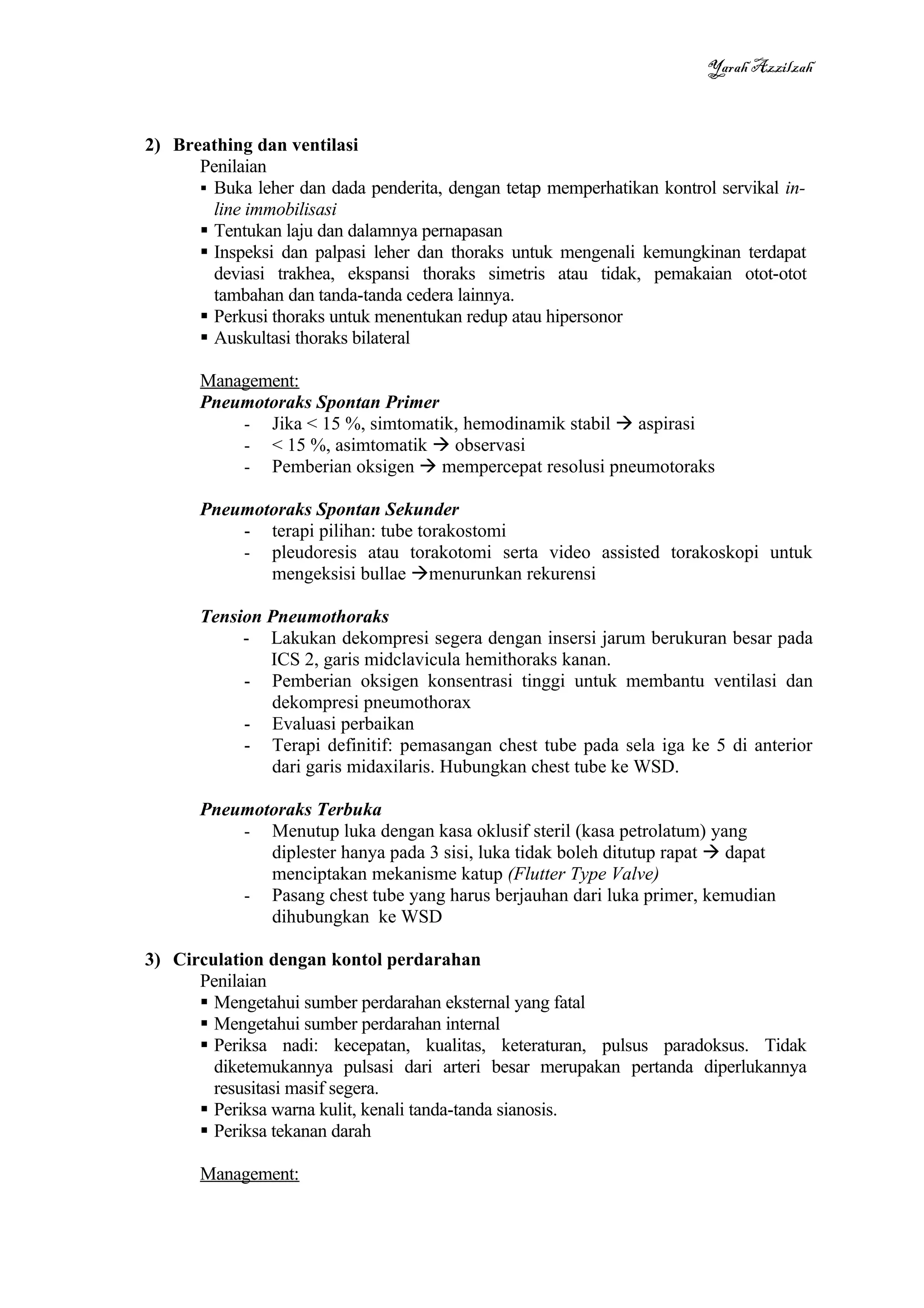 Pneumotoraks | DOC