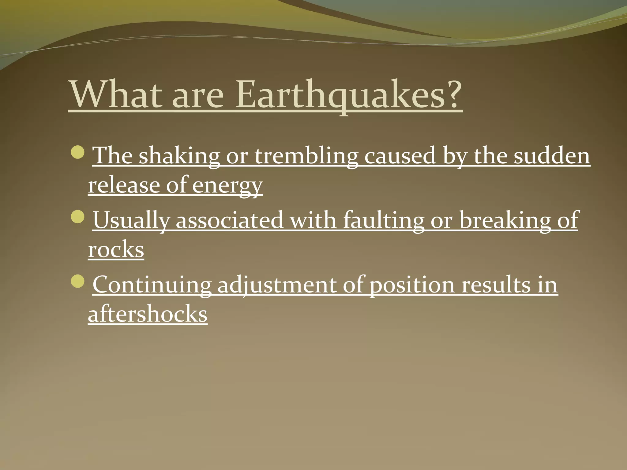 Earthquakes | PPT