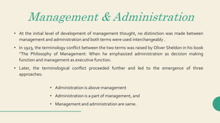 Management & Administration | PPT