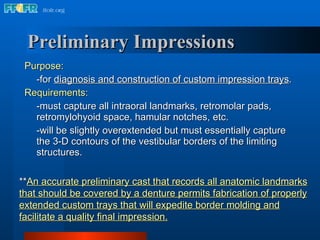5.preliminary impressions | PPT