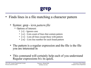 Processes And Job Control | PPT