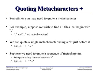 Processes And Job Control | PPT