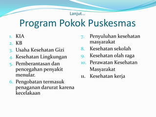 (5). program pembinaan kesehatan komunitas | PPTX
