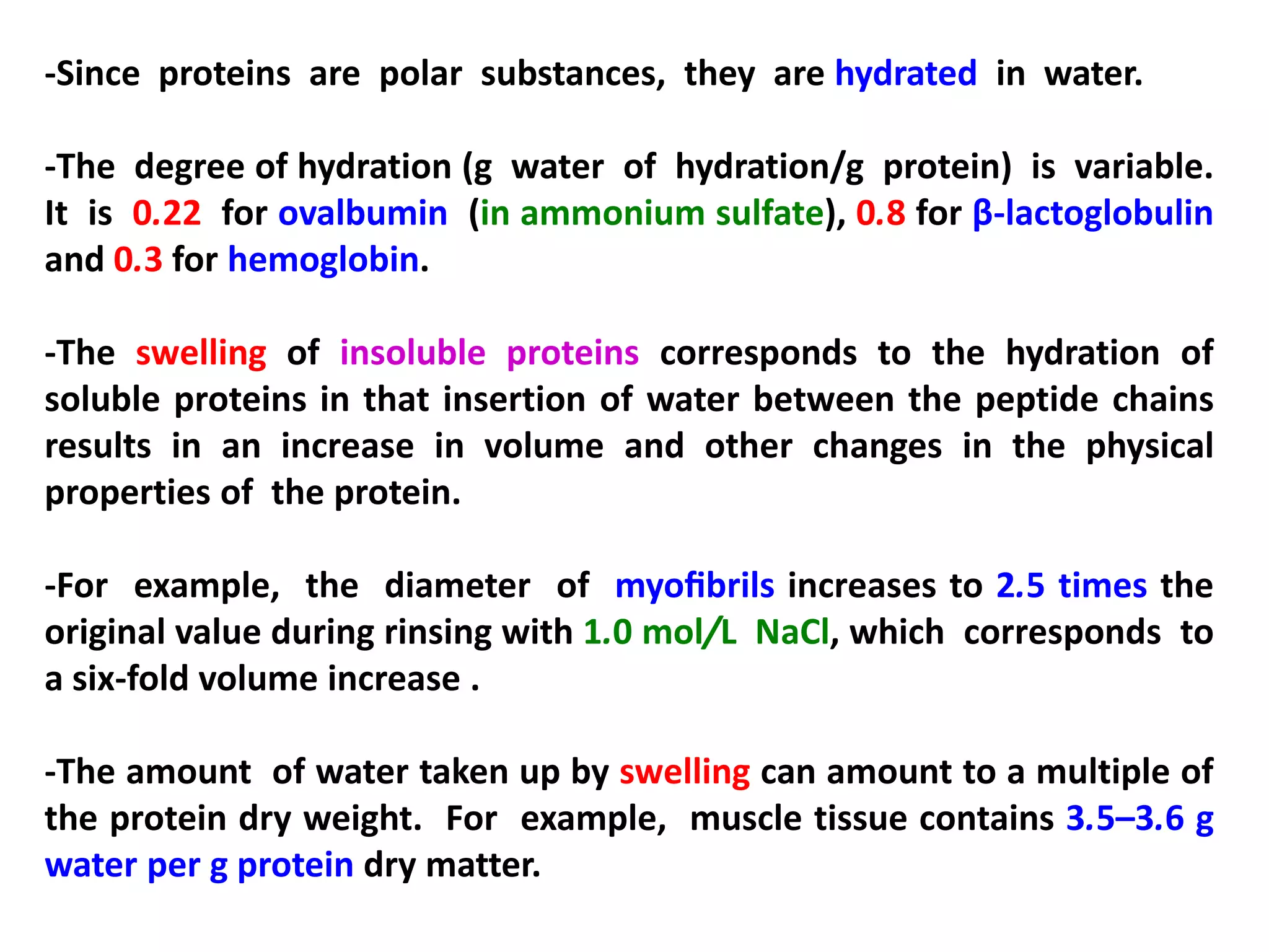 Physico-chemcial Properties of proteins | PDF