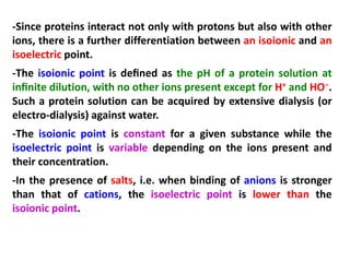 Physico-chemcial Properties of proteins | PDF