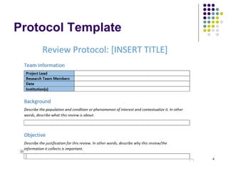 Protocol for systematic literature review | PPTX