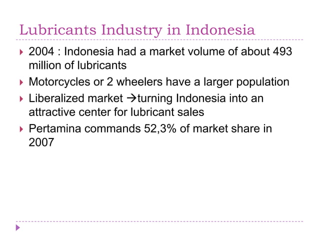 PT pertamina lubricant oil | PPTX