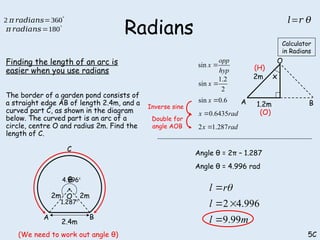 PURE MATH AS LEVEL Radians EXPLAINED IN DETAIL | PPTX
