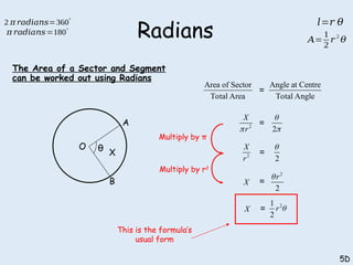 PURE MATH AS LEVEL Radians EXPLAINED IN DETAIL | PPTX