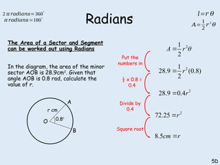 PURE MATH AS LEVEL Radians EXPLAINED IN DETAIL | PPTX