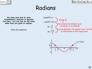 PURE MATH AS LEVEL Radians EXPLAINED IN DETAIL | PPTX