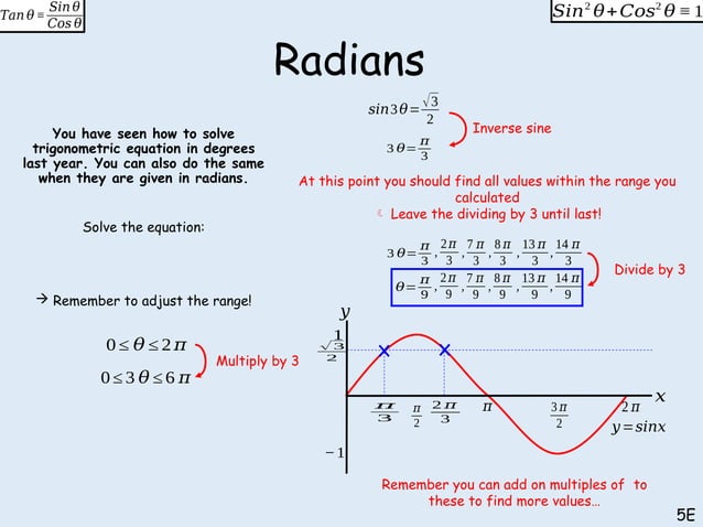 PURE MATH AS LEVEL Radians EXPLAINED IN DETAIL | PPTX