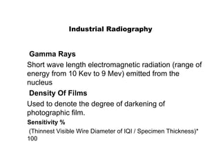 5-Radiation Safety in Industrial Radiography, principles and scope | PPT