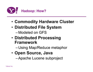 Petabyte scale on commodity infrastructure | PPT