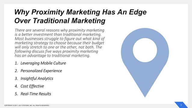 5 Reasons Why Proximity Marketing is Better Than Traditional Marketing ...