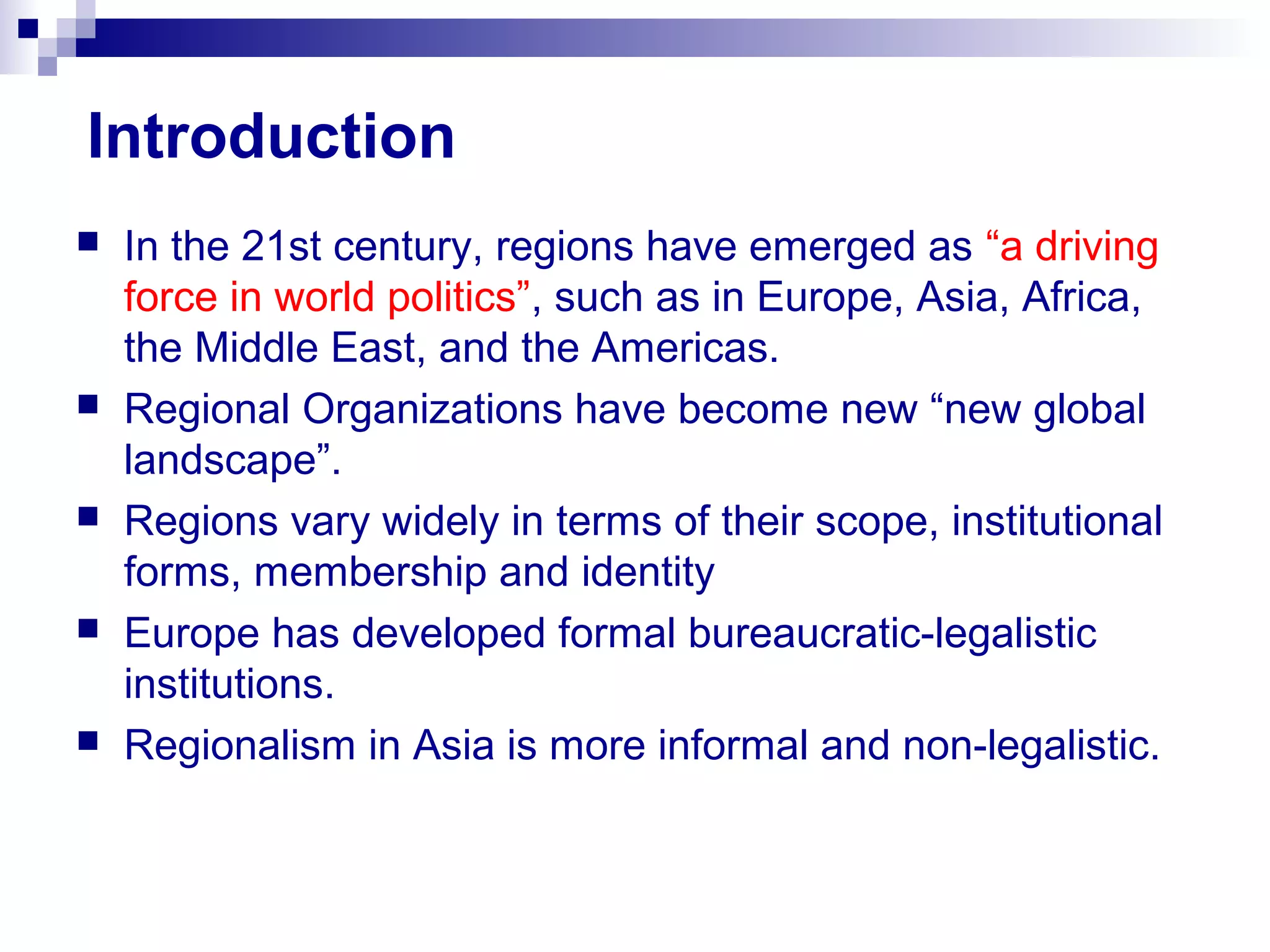 5. regional organizations | PPT