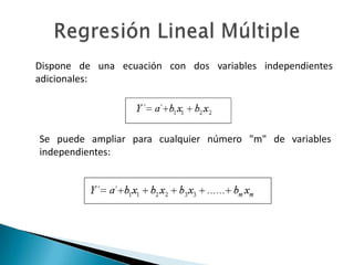 Ecuación De Regresión Múltiple