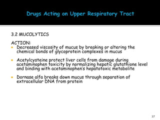 PHARMA- DRUGS FOR RESPIRATORY DISORDERS | PPTX