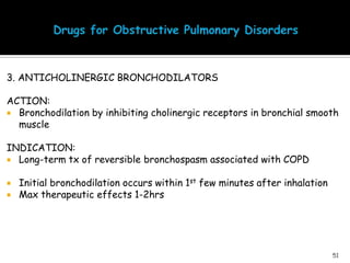 PHARMA- DRUGS FOR RESPIRATORY DISORDERS | PPTX