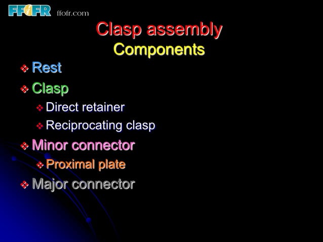 5.retainers, clasp assemblies and indirect retainers | PPT | Dental ...