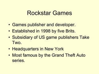 5 rockstar - origins of the company | PPTX