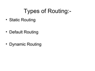 CCNA part 5 routing | PPT