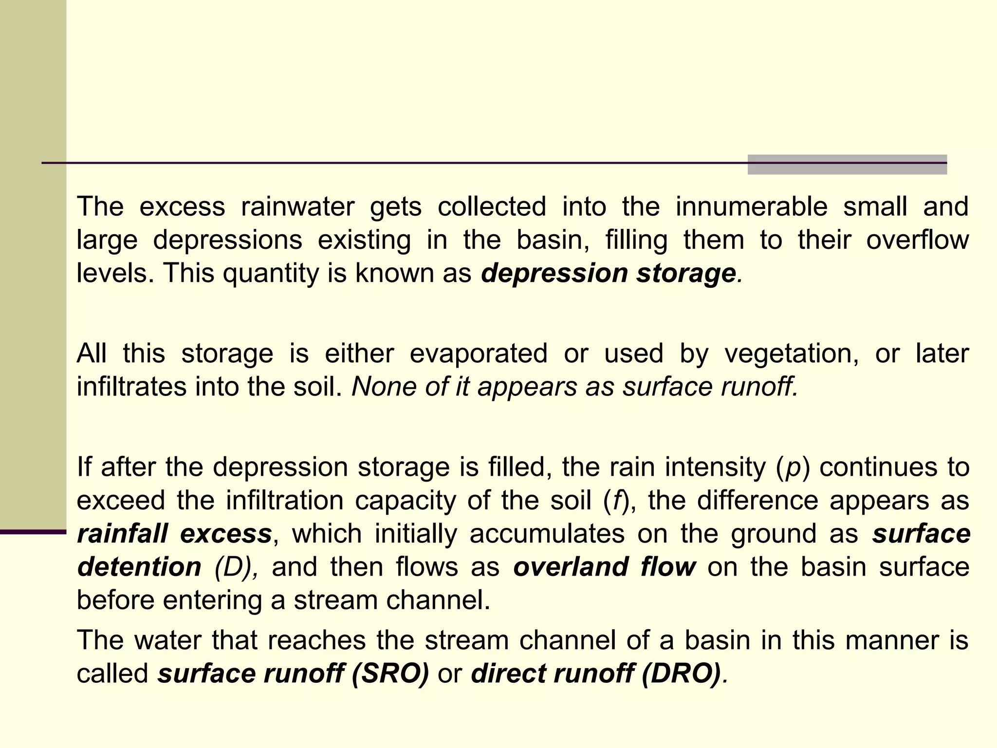 Hydrology (Runoff and factors affecting Run off) | PPT