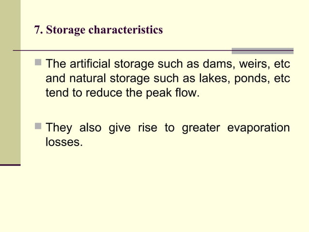 Hydrology (Runoff and factors affecting Run off) | PPT