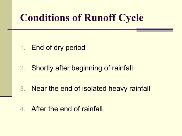 Hydrology (Runoff and factors affecting Run off) | PPT