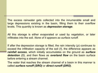 Hydrology (Runoff and factors affecting Run off) | PPT