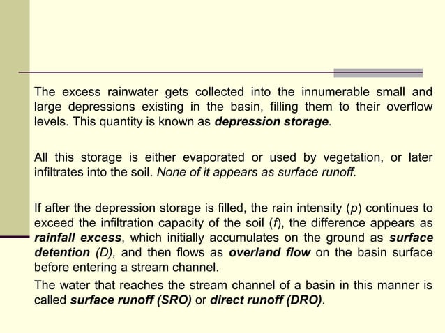 Hydrology (Runoff and factors affecting Run off) | PPT