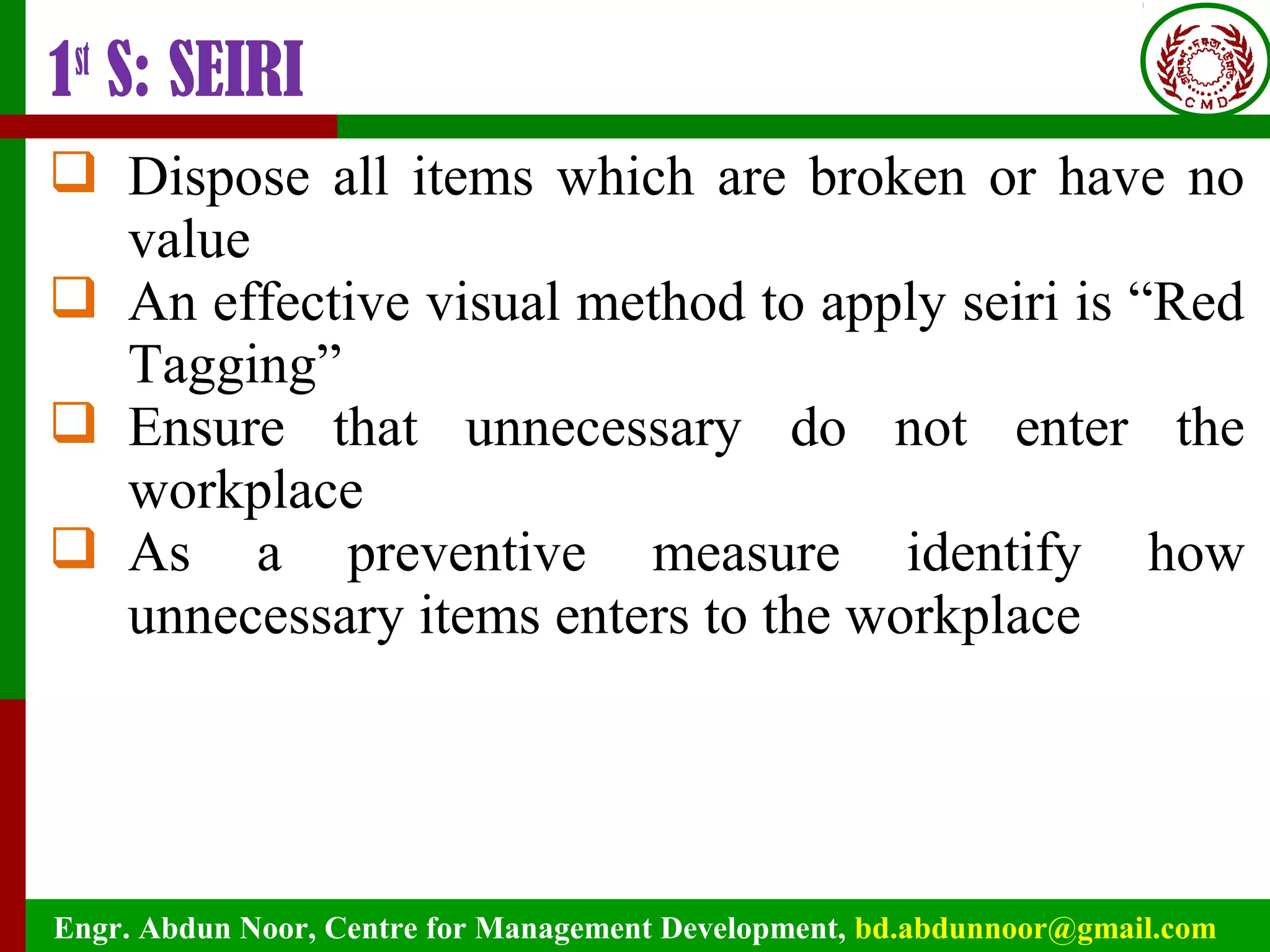 5-S Technique | PPT