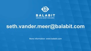 Balabit - Shell Control Box | PPTX