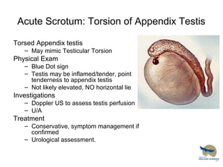 Torsion Of Appendix Testis Blue Dot Sign