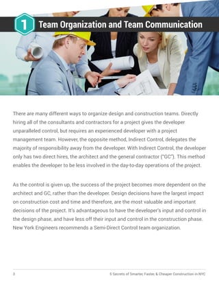 5 Secrets of Smarter, Faster, & Cheaper Construction In NYC | PDF