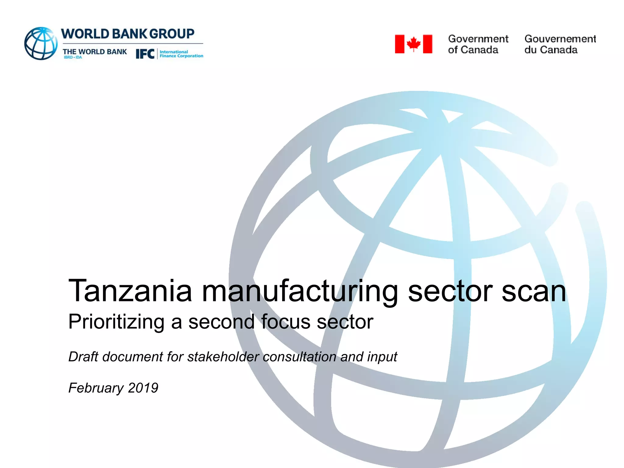 Tanzania manufacturing: Sector opportunity scan - Part II (2019) | PDF