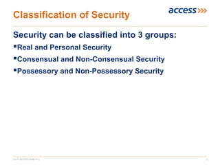 Security for credit facilities | PPT