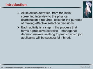 Chapter 5 selection | PPT | Resume Writing and Advice | Job Search