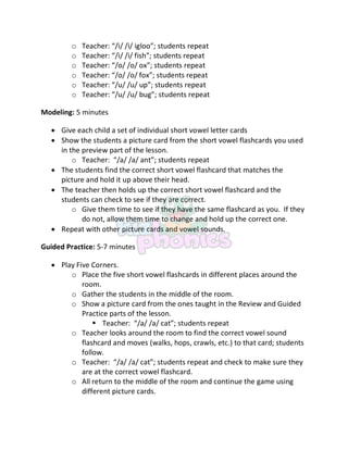 5 short vowels a e i o u - short a | PDF
