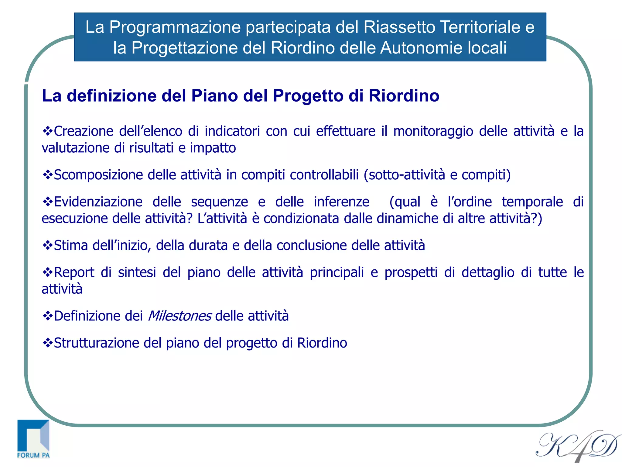 sigov governance collaborativa processo di riordino | PPT