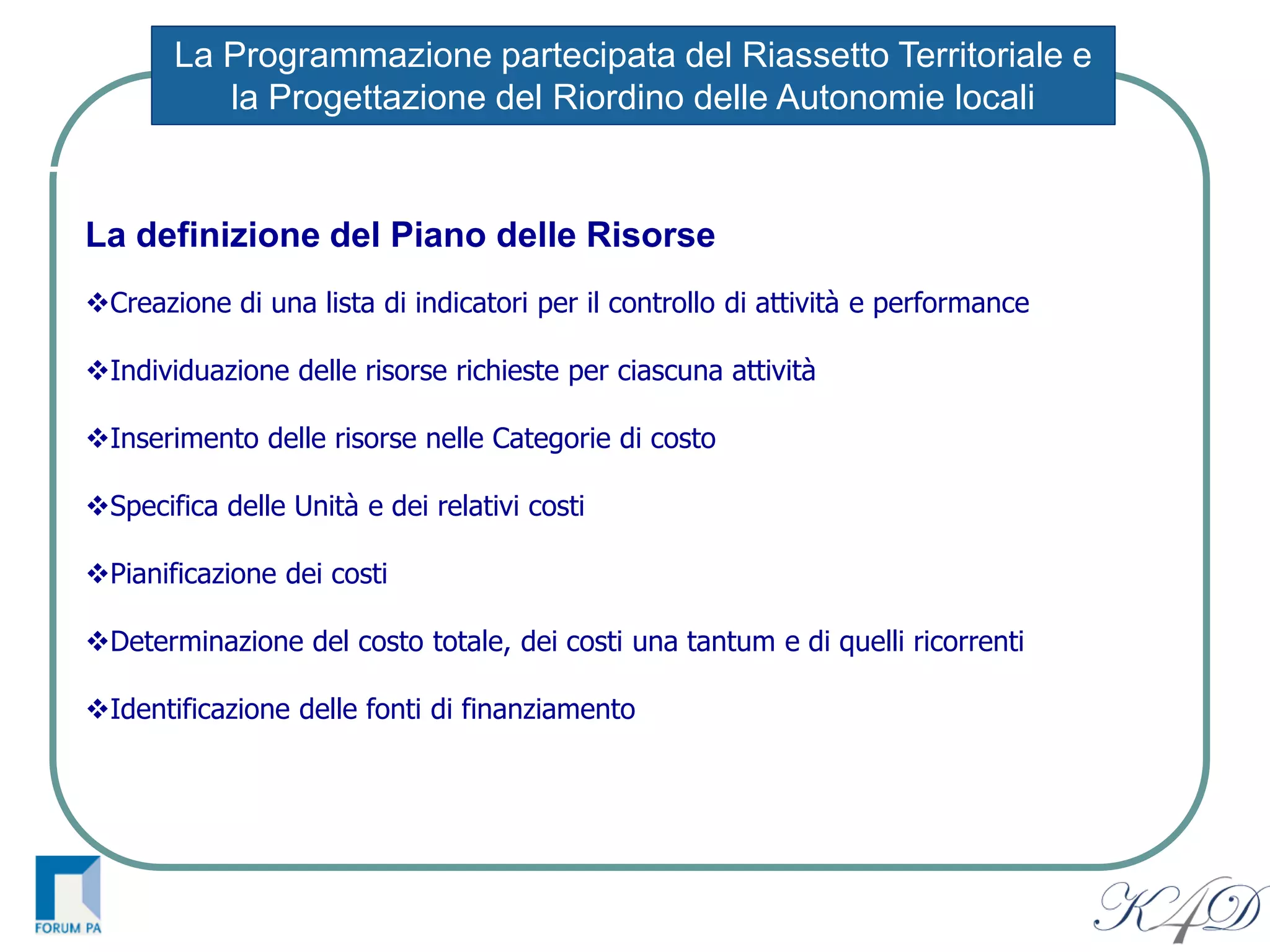 sigov governance collaborativa processo di riordino | PPT