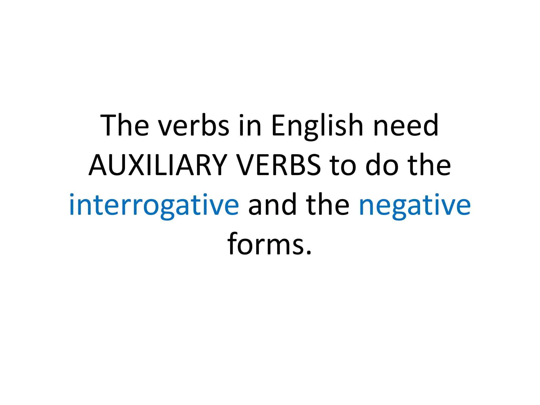 5 simple present interrogative and negative forms | PPTX