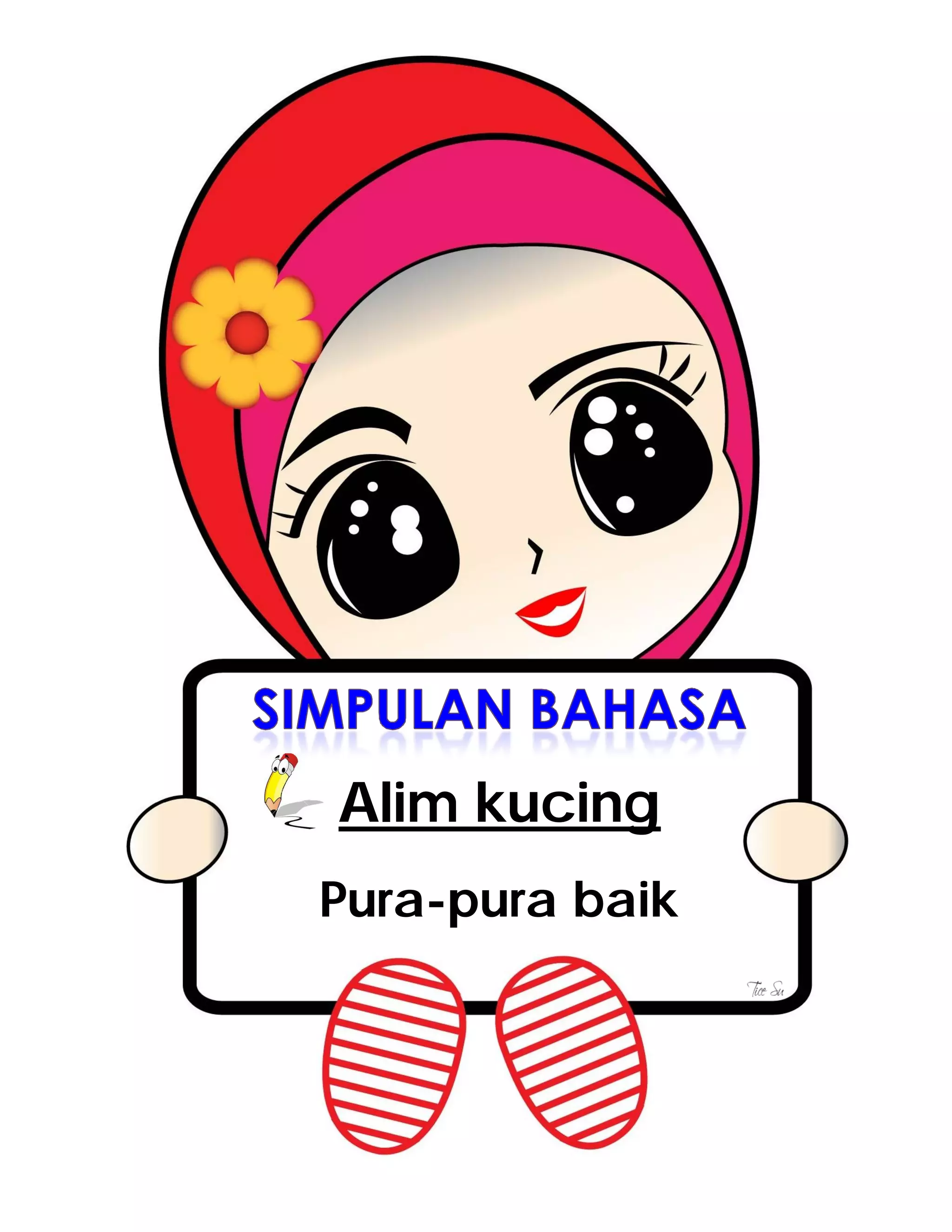 5 simpulan bahasa cute - 50 slide | PDF