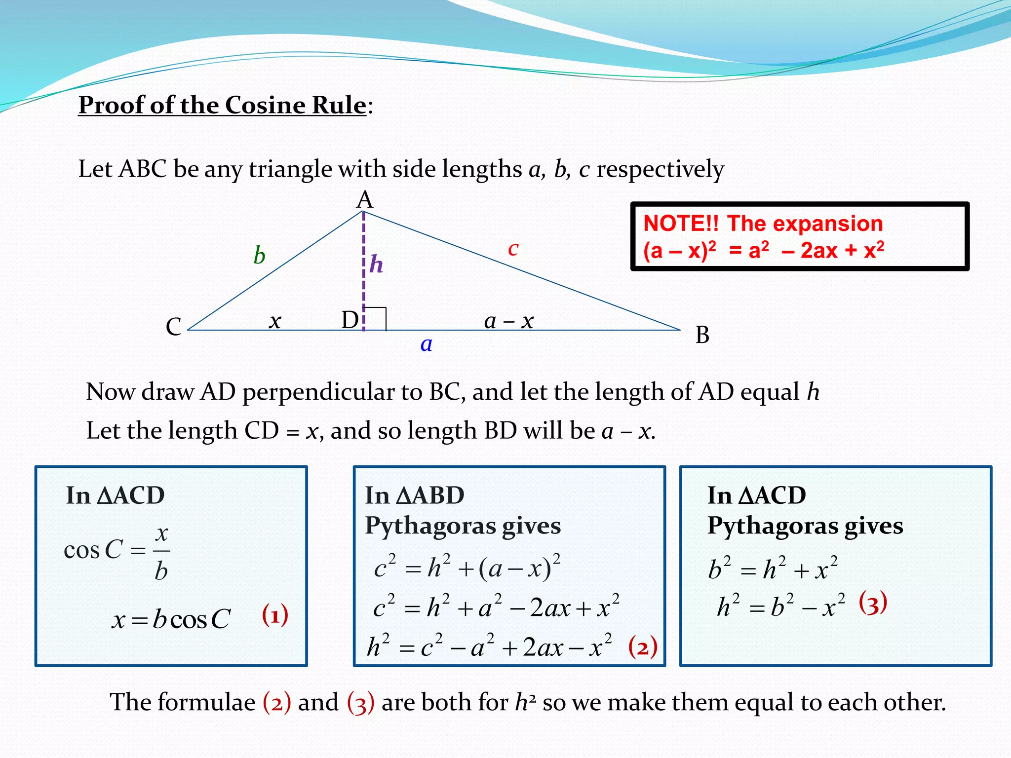 sine and cosine rule | PPTX