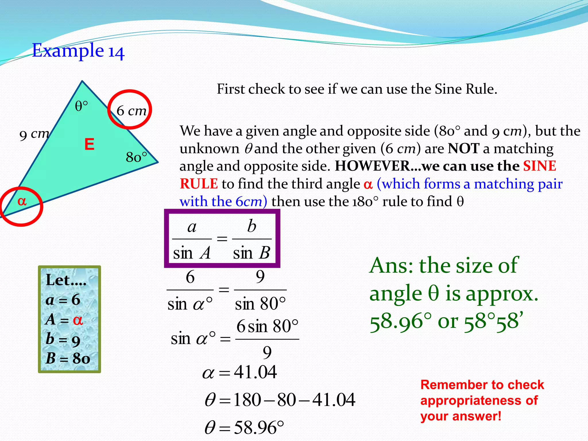 sine and cosine rule | PPTX